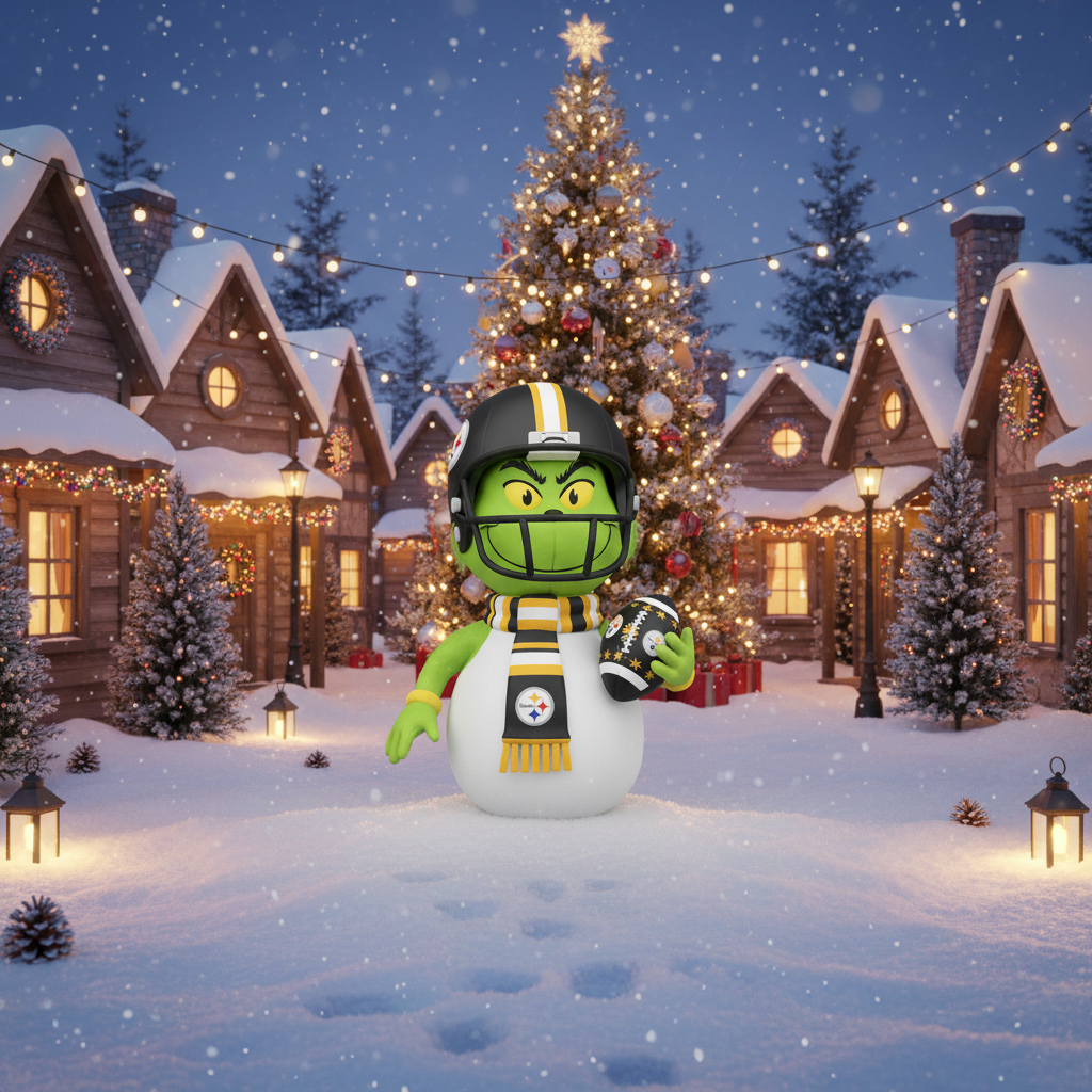 Pittsburgh Steelers Inflatable Snowman Figurine – Jubilobox