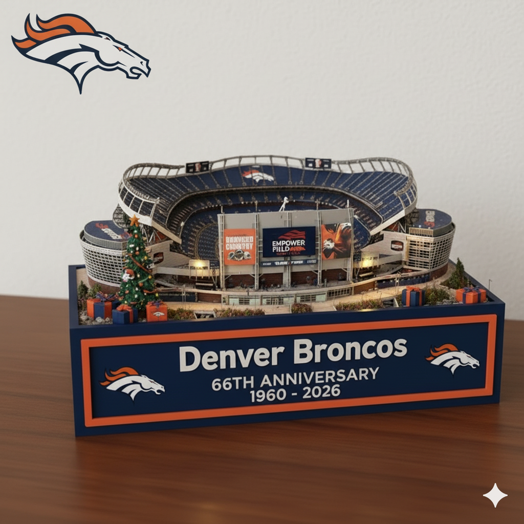 Denver Broncos 66th Anniversary Empower Field Collectible Model – Jubilobox